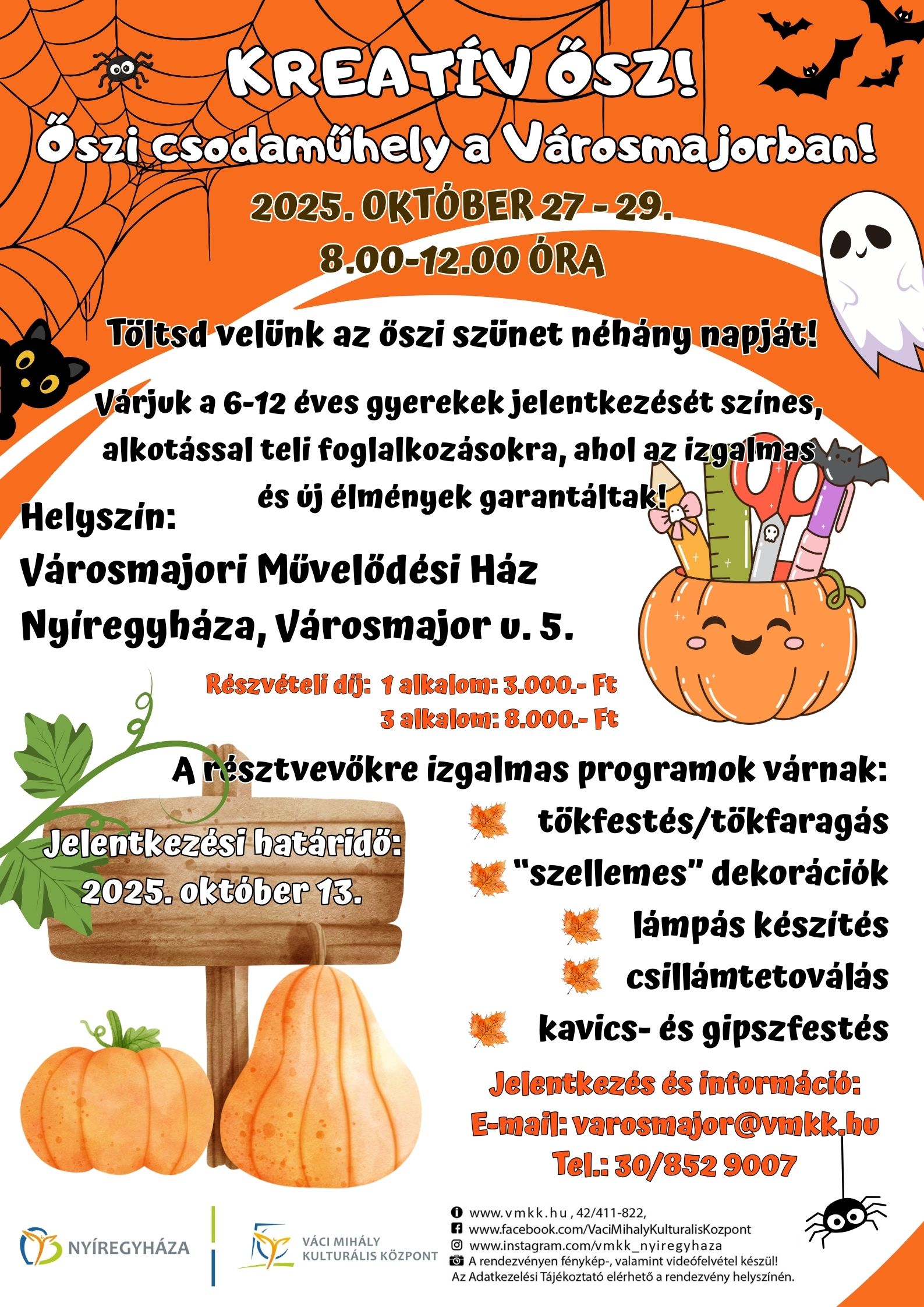 Kreatív Ősz | Őszi csodaműhely a Városmajorban - vmkk_nyiregyhaza